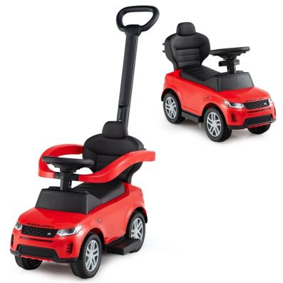 3-in-1 Rutschauto mit Schiebestange Rutschfahrzeug mit Abnehmbarem ...
