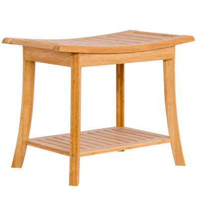 Badhocker Bambus Sitzbank Bad Sitzhocker Badezimmerhocker Ablage Hocker ...