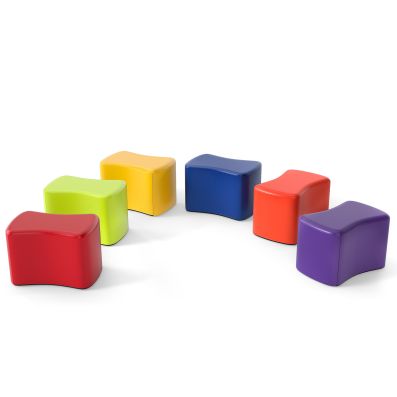 Modulare Hocker für Kinder 6 Schmetterlingshocker mit abnehmbarem Bezug ...