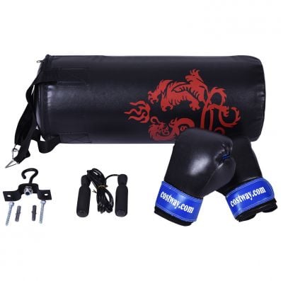 10KG Boxsack-Set mit 8oz Boxhandschuhen Kinder Punchingsack Punching ...