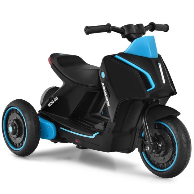Costway Elektrischer 6V Motorroller mit Lichtern Dreirad Kindermotorrad ...